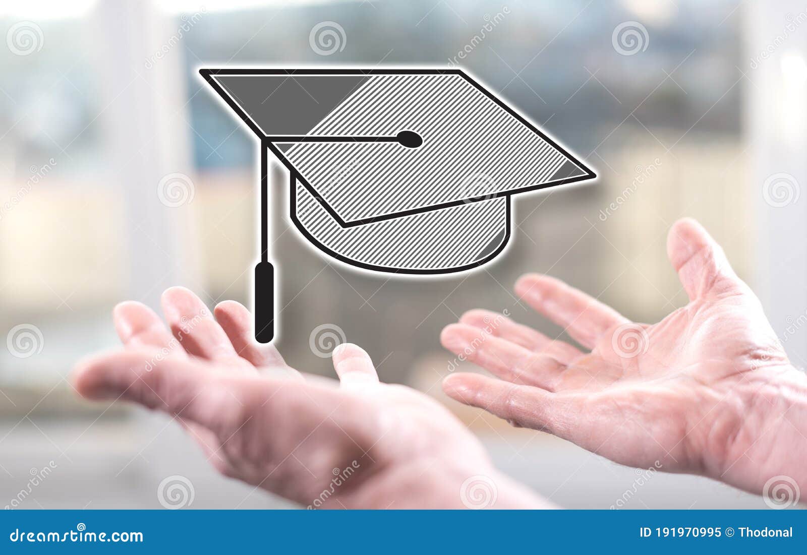 Concept of graduation stock image. Image of achievement - 191970995