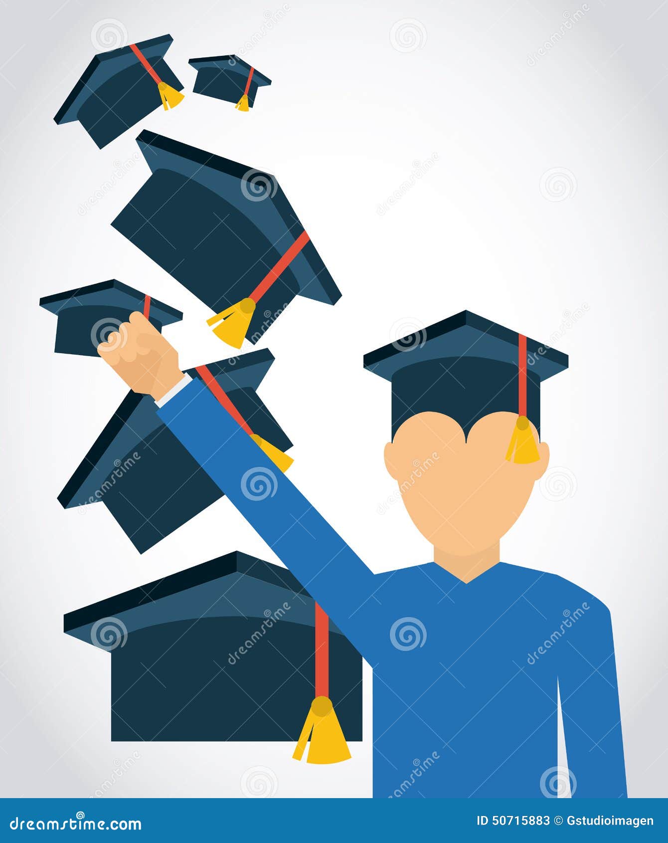 Graduation concept stock vector. Illustration of concept - 50715883