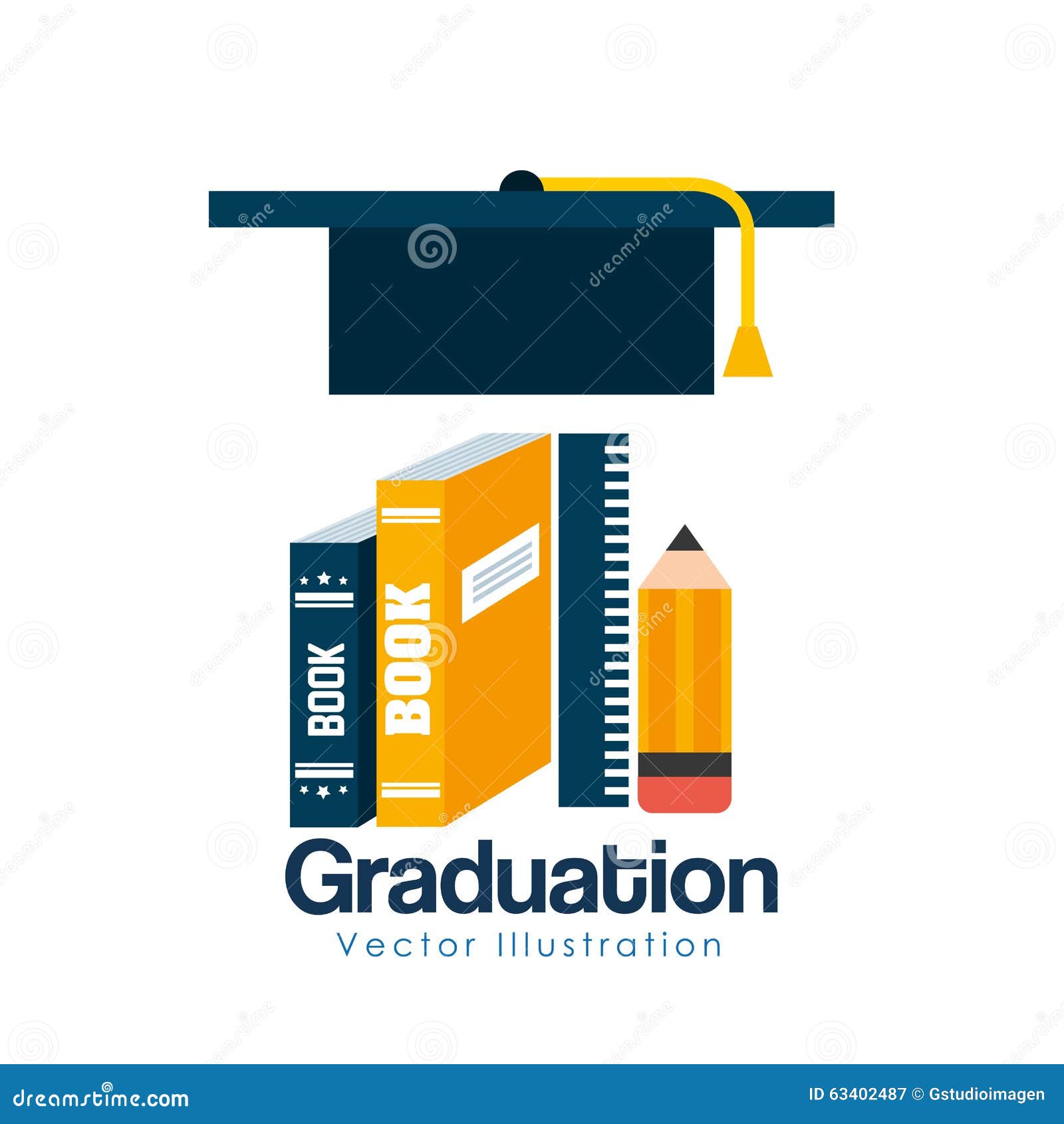 Graduation concept design stock vector. Illustration of school - 63402487