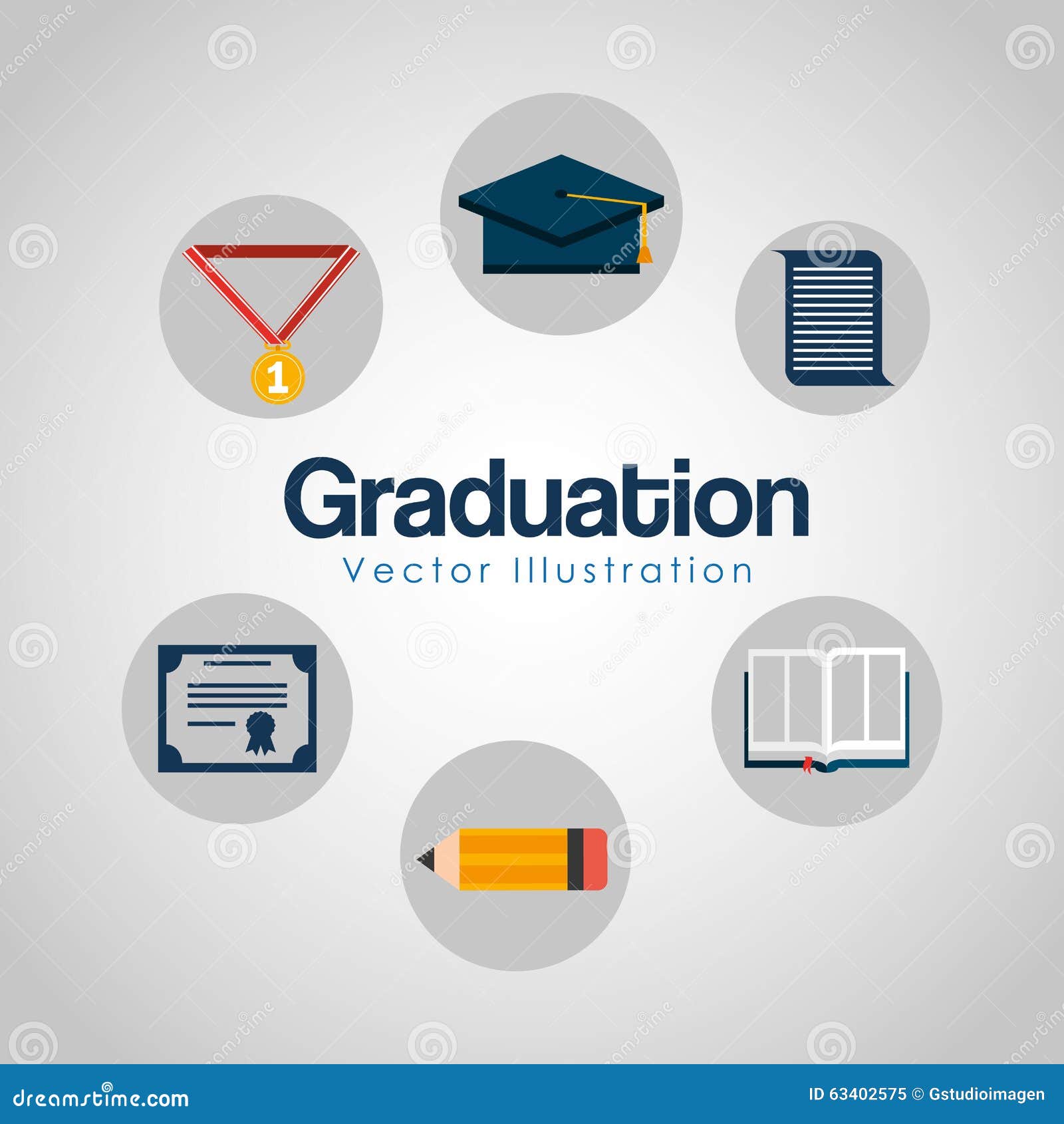 Graduation concept design stock vector. Illustration of education ...