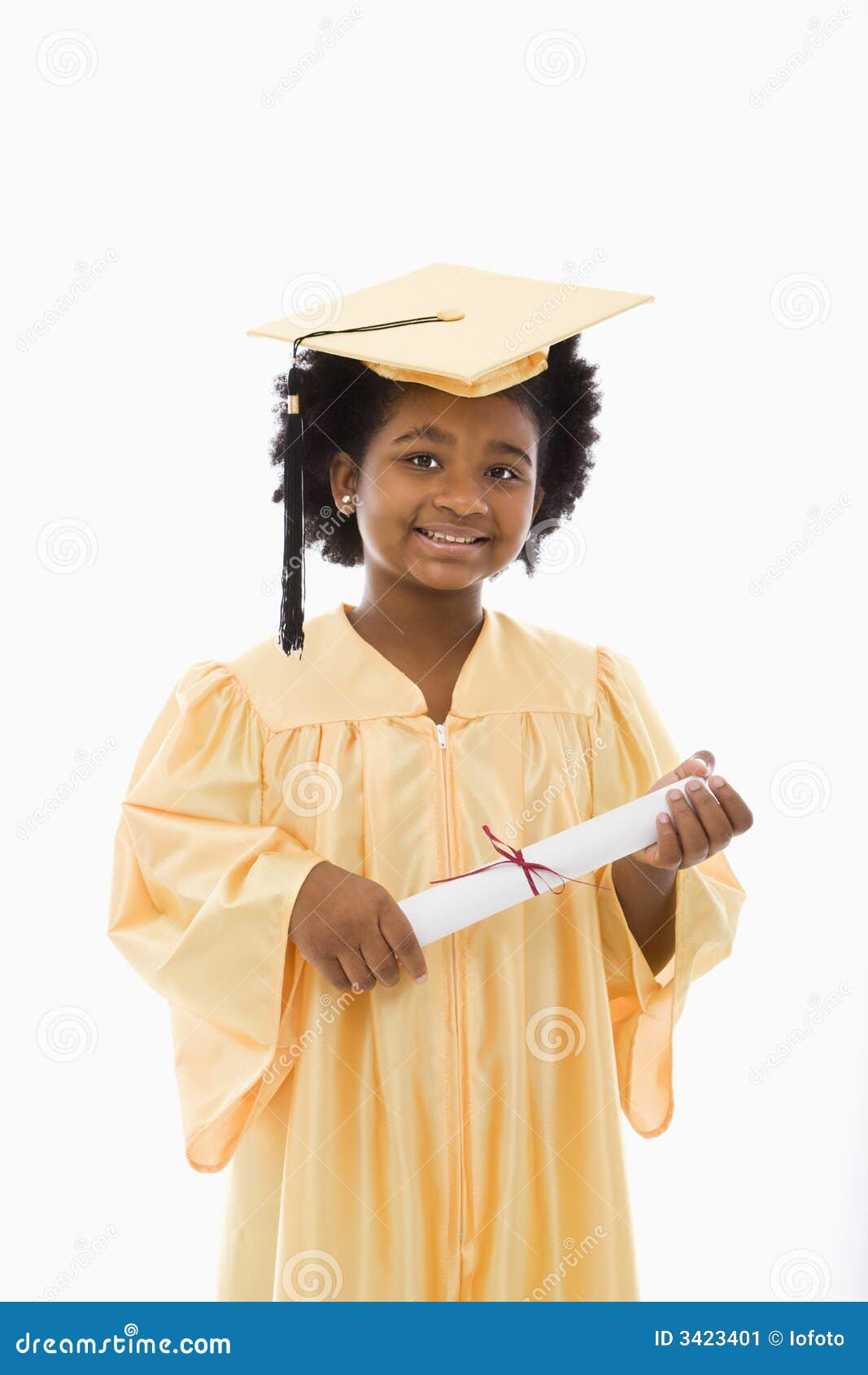 Graduation d'enfant. image stock. Image du longueur, image - 3423401