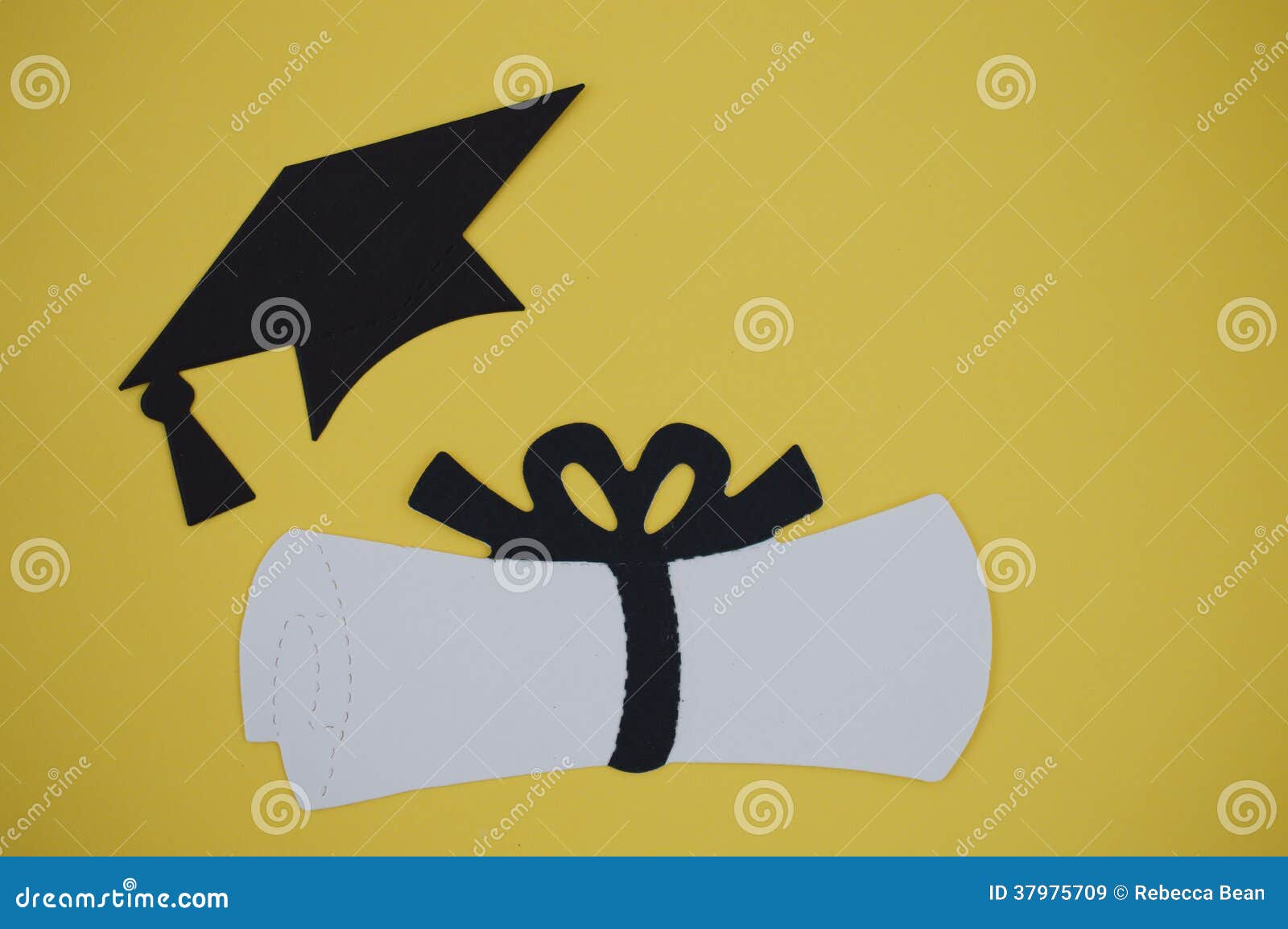 Paper Cut Outs Representing A Family With Trees And House Over White ...