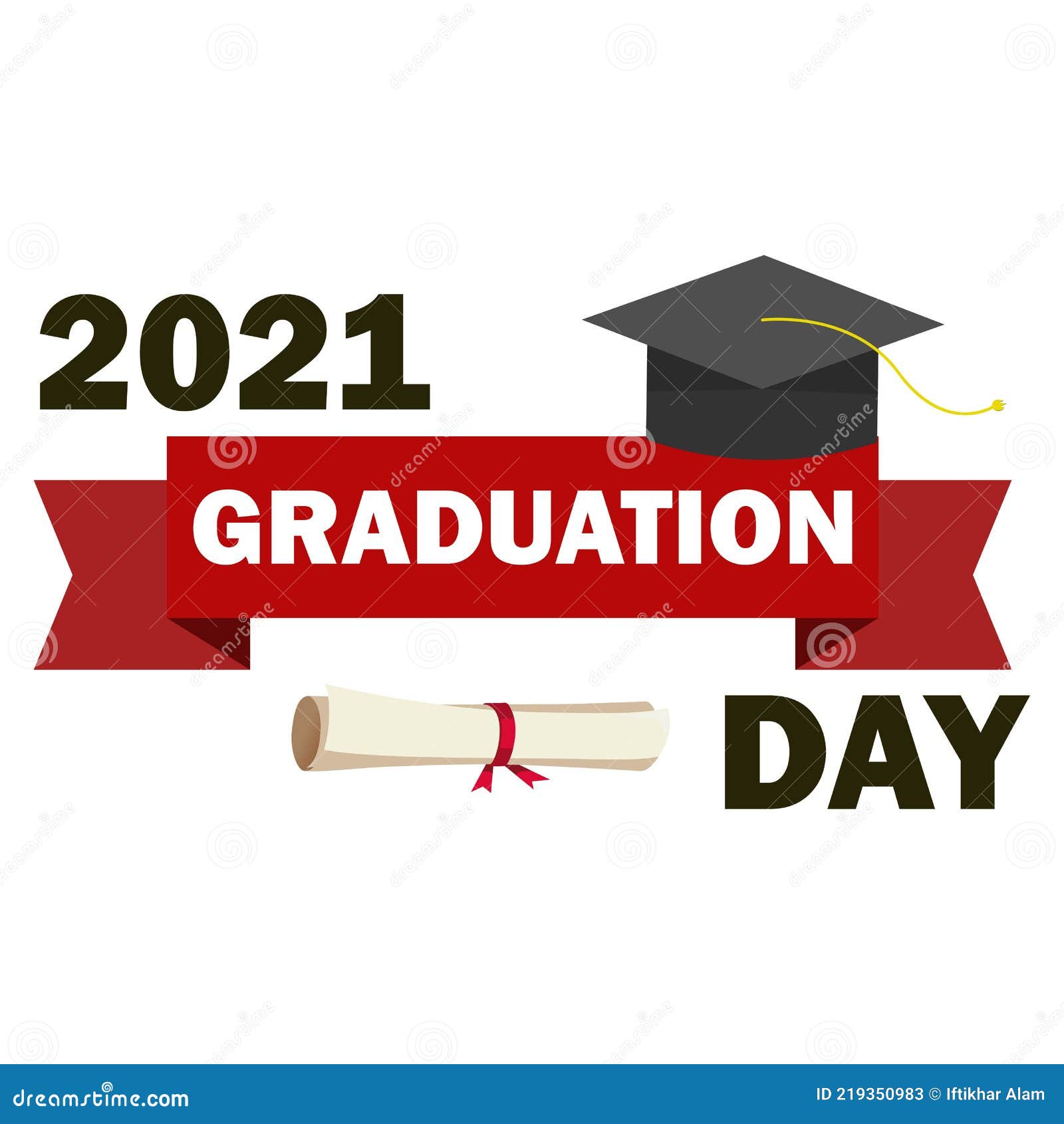 Graduation Day Special Vector for 2021 Students Beautiful Black and ...