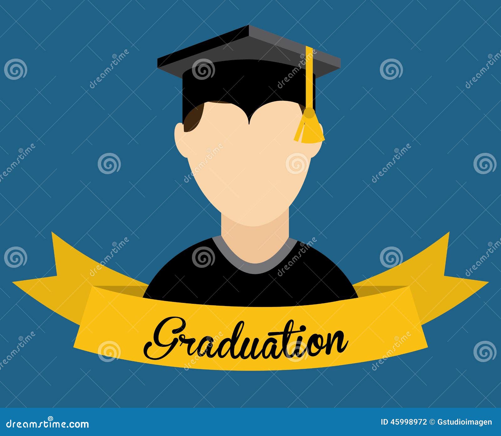 Graduation design stock vector. Illustration of academic - 45998972