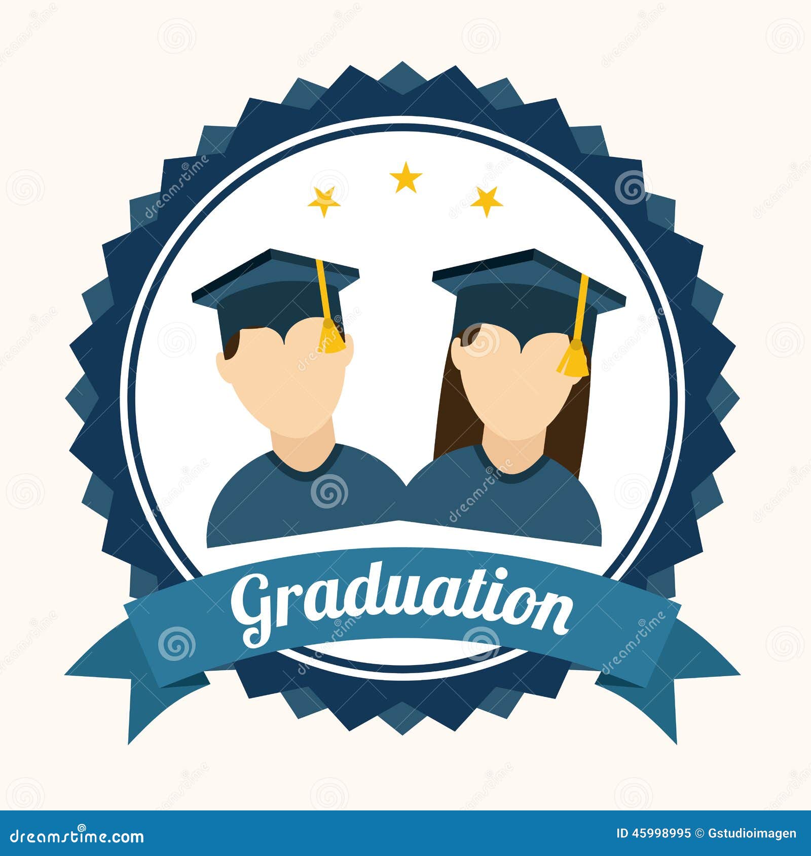 Graduation design stock vector. Illustration of master - 45998995
