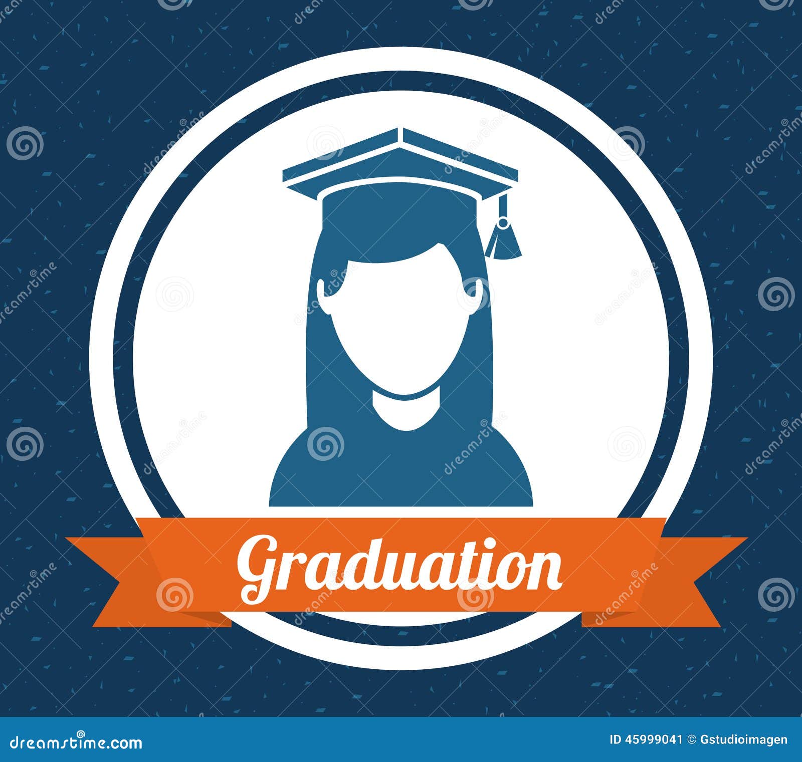 Graduation design stock vector. Illustration of academic - 45999041