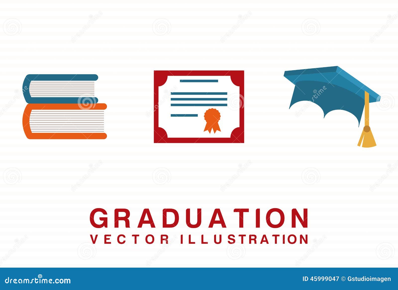 Graduation design stock vector. Illustration of collection - 45999047