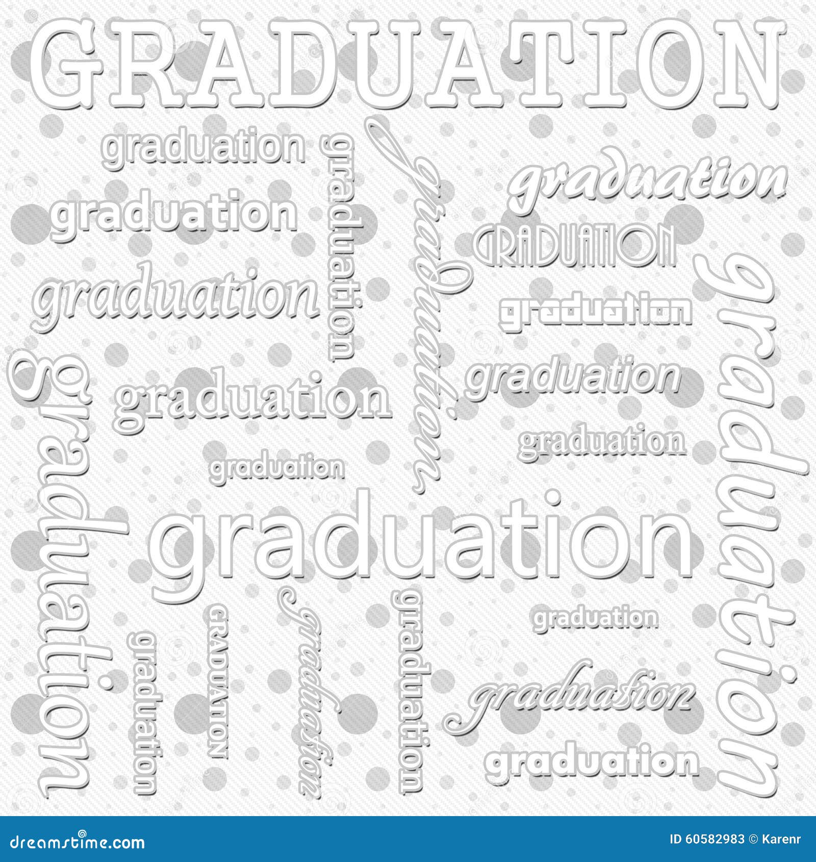 Graduation Design with Gray and White Polka Dot Tile Pattern Rep Stock ...