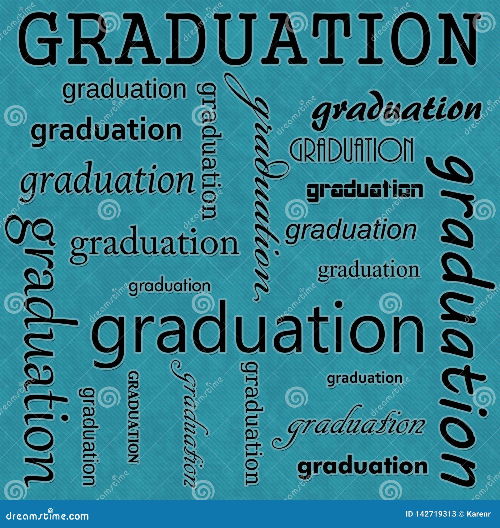Graduation Design with Teal Tile Pattern Repeat Background Stock Image ...