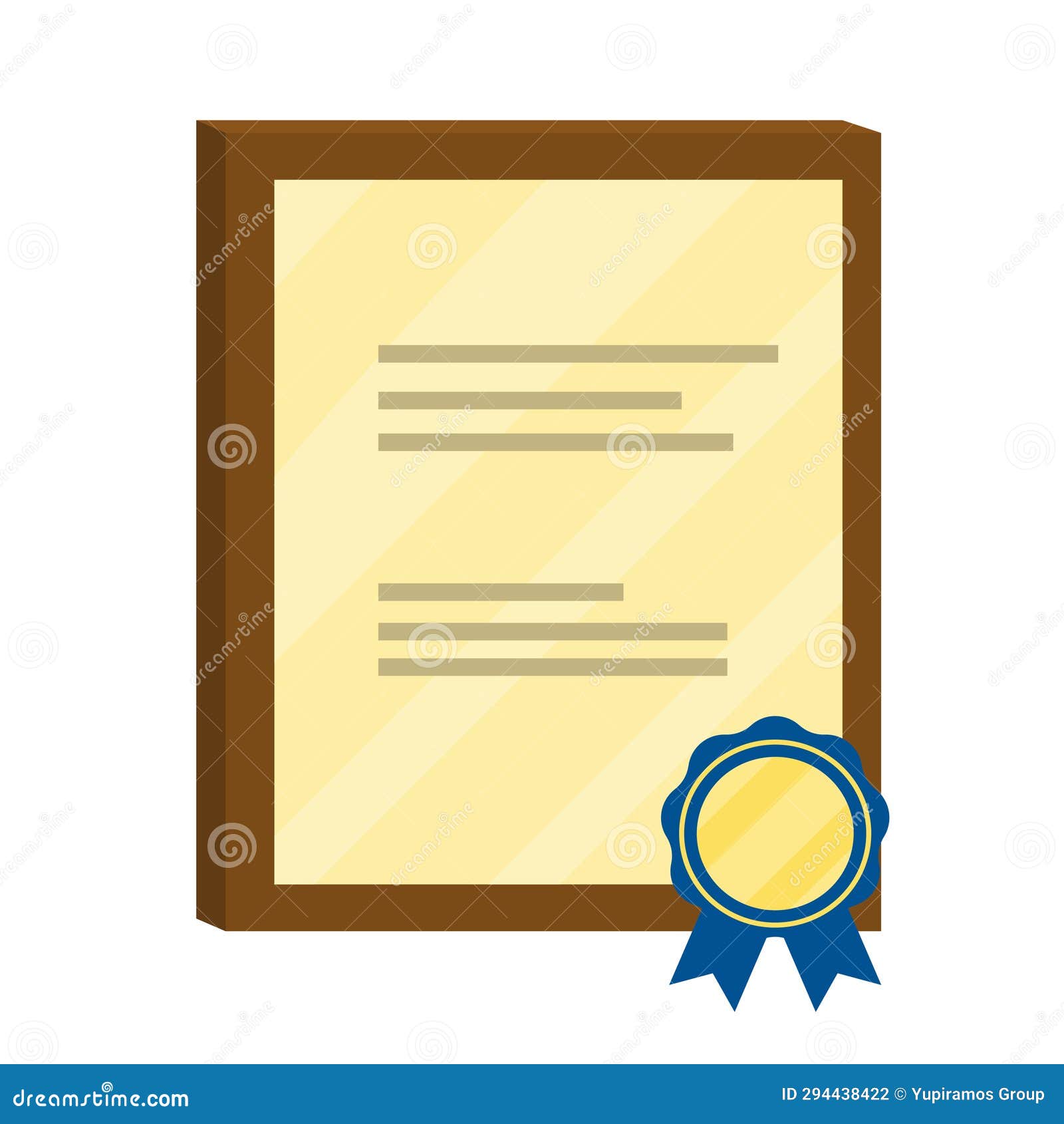Graduation diploma frame stock vector. Illustration of stamp - 294438422