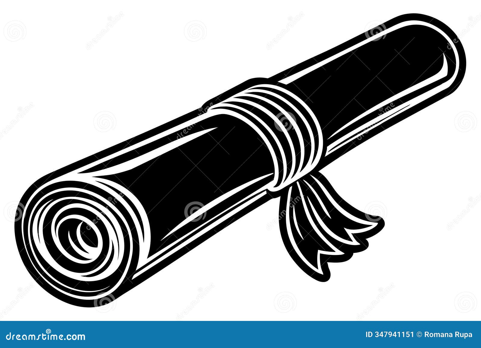 Graduation diploma icon stock illustration. Illustration of text ...