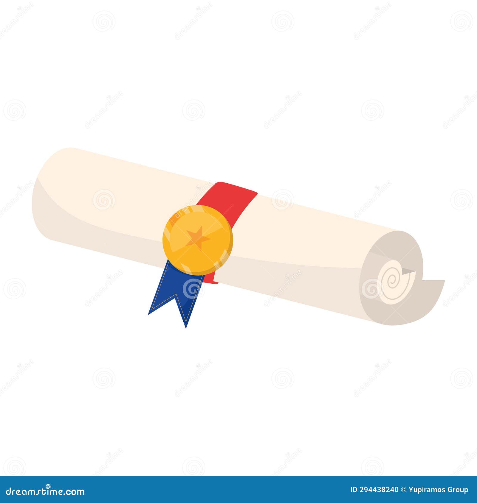 Graduation Diploma Roll Illustration Stock Vector - Illustration of ...