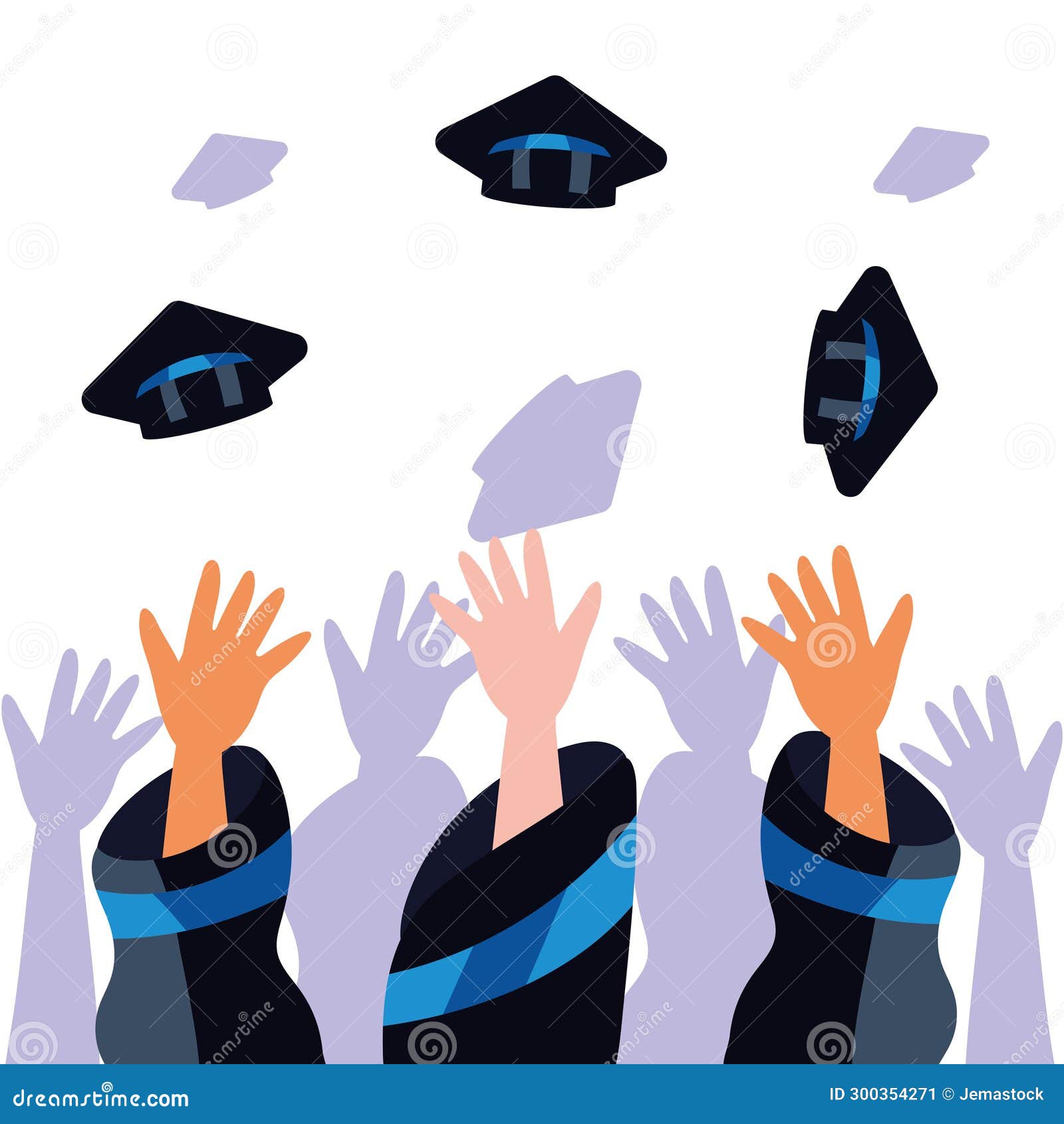 Graduation Event Celebration Stock Illustration - Illustration of ...
