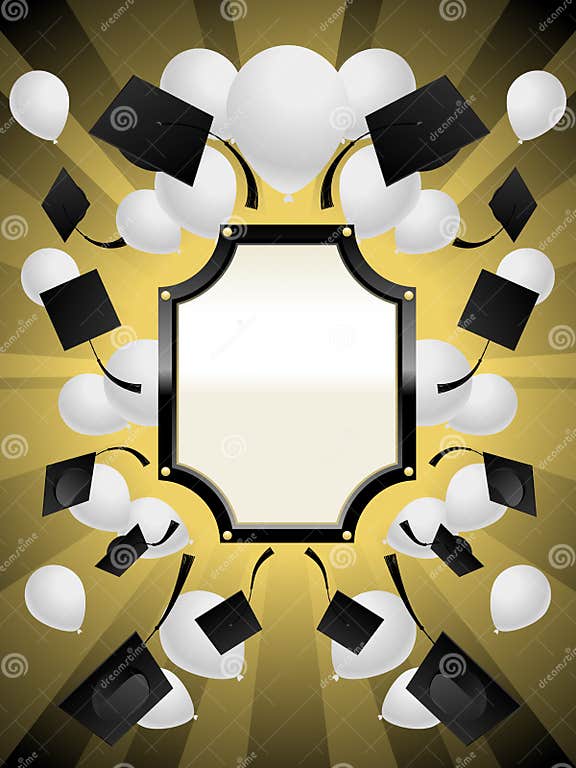 Graduation frame stock vector. Illustration of border - 14215758