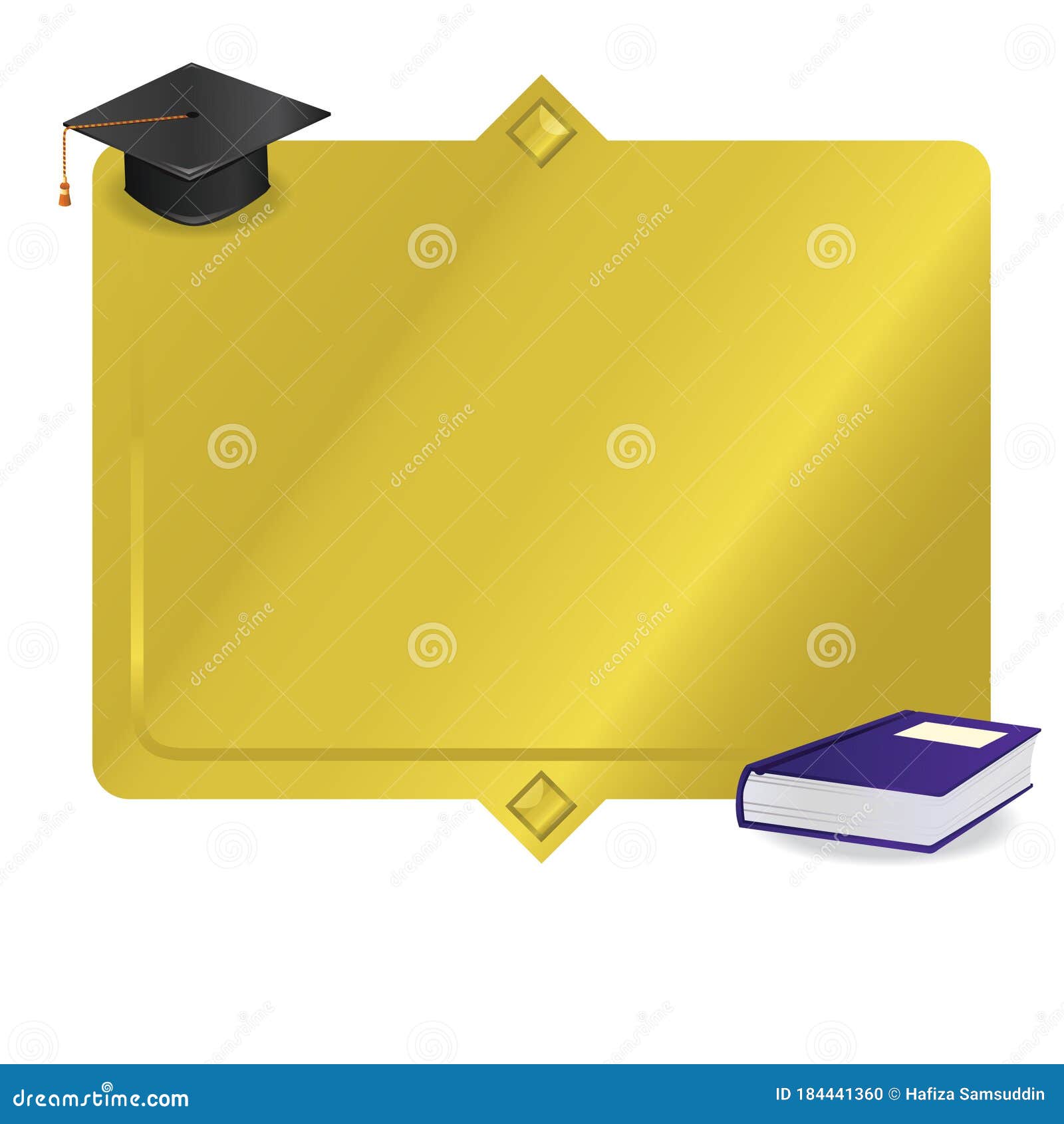 Graduation Frame. Vector Illustration Decorative Background Design ...