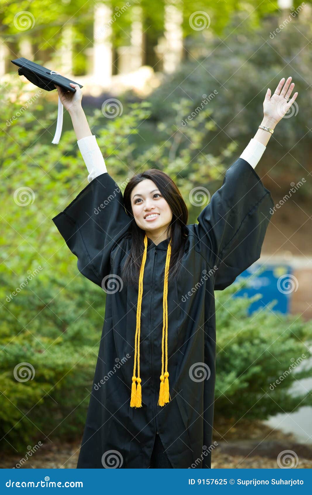 Graduation girl stock image. Image of pretty, adult, proud - 9157625