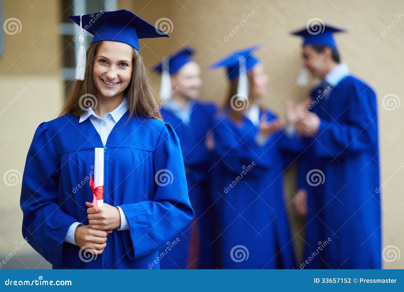 Graduation girl stock photo. Image of girl, knowledge - 33657152