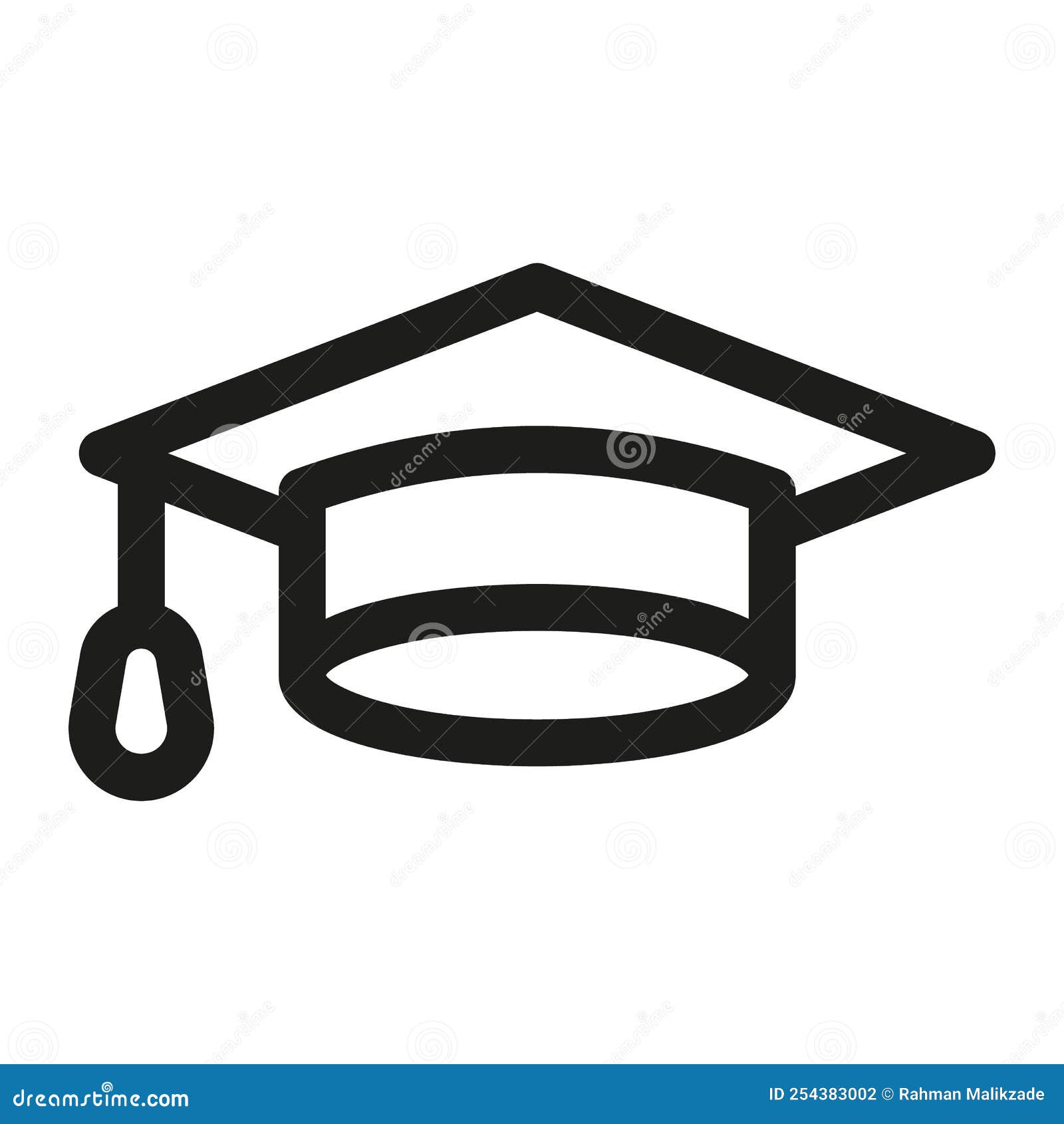 Graduation or Graduate Line Icon. Student Cap, Outline Education Vector ...