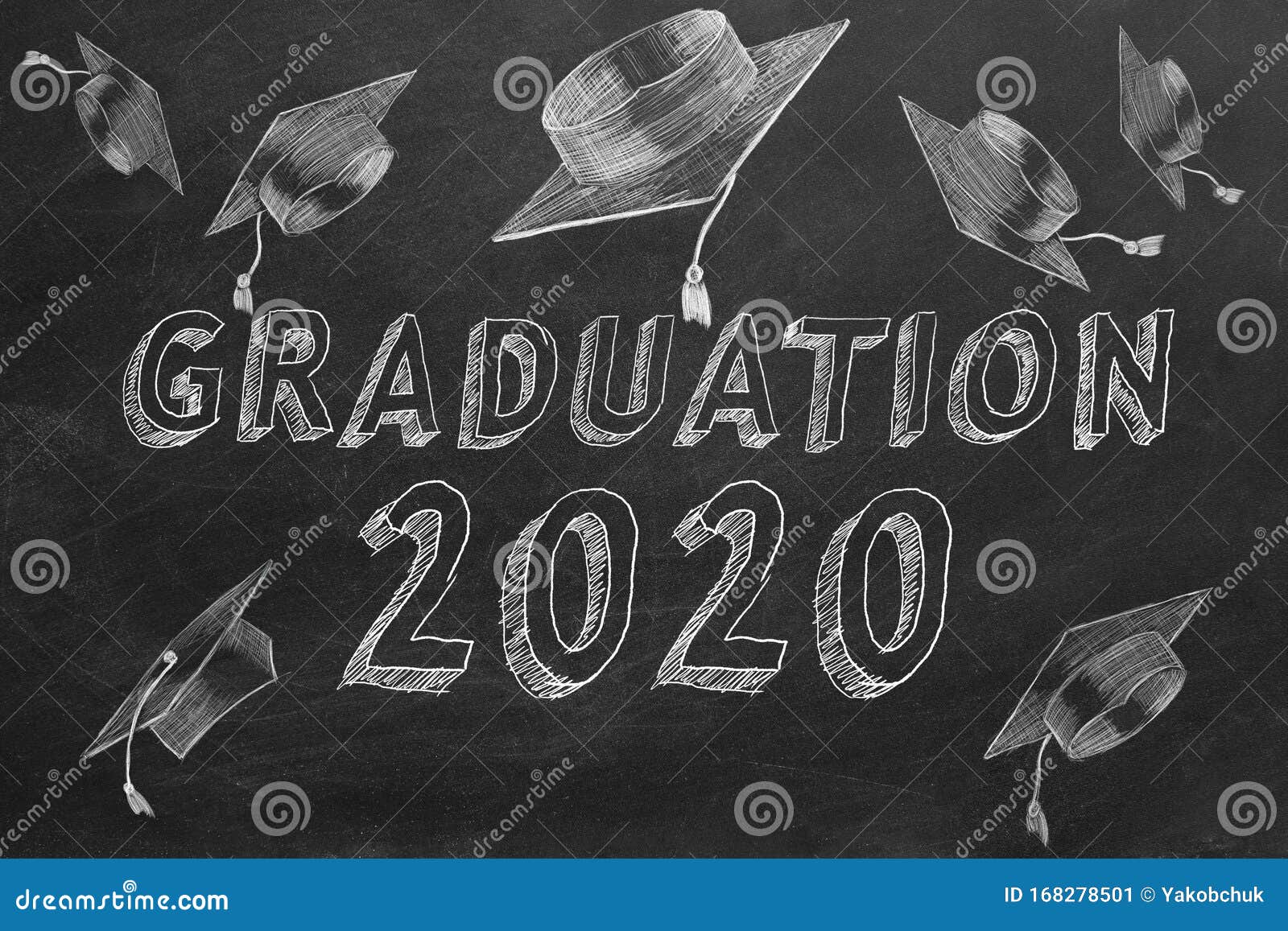 Graduation 2020 stock image. Image of academy, caps - 168278501