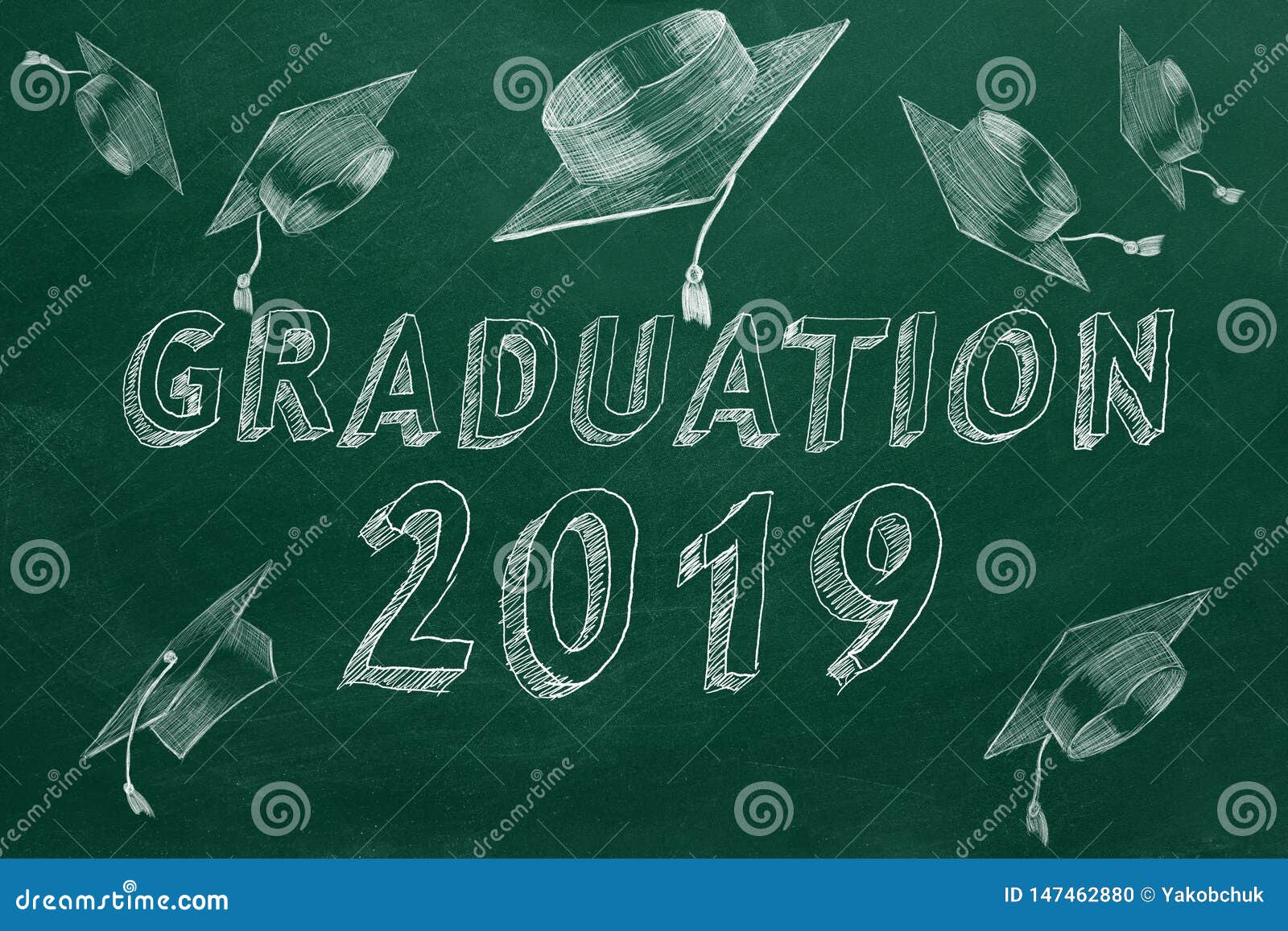Graduation 2019 stock illustration. Illustration of class - 147462880