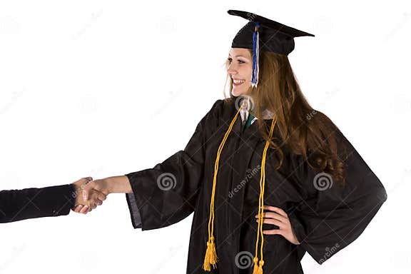 Graduation handshake stock image. Image of emotion, graduation - 12198519