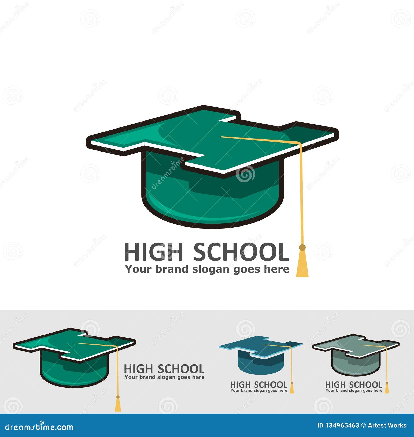Graduation hat logo stock vector. Illustration of office - 134965463