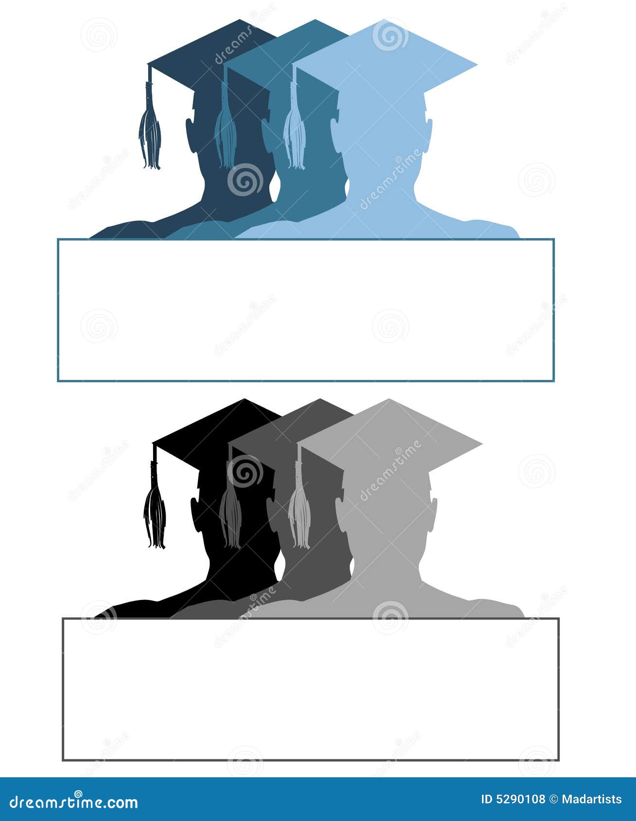 Graduation Hat Logos Or Labels Stock Illustration | CartoonDealer.com ...