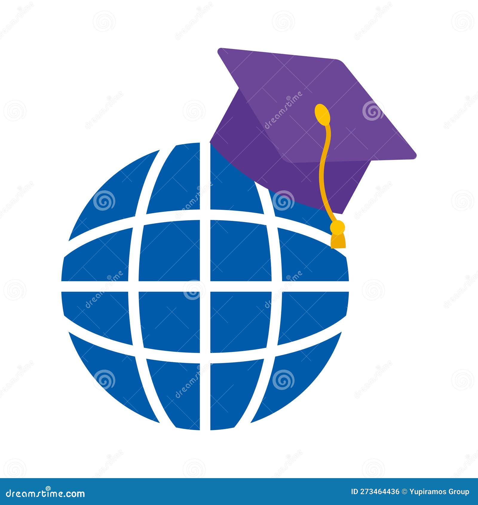 Graduation Hat in Sphere Browser Stock Vector - Illustration of grad ...