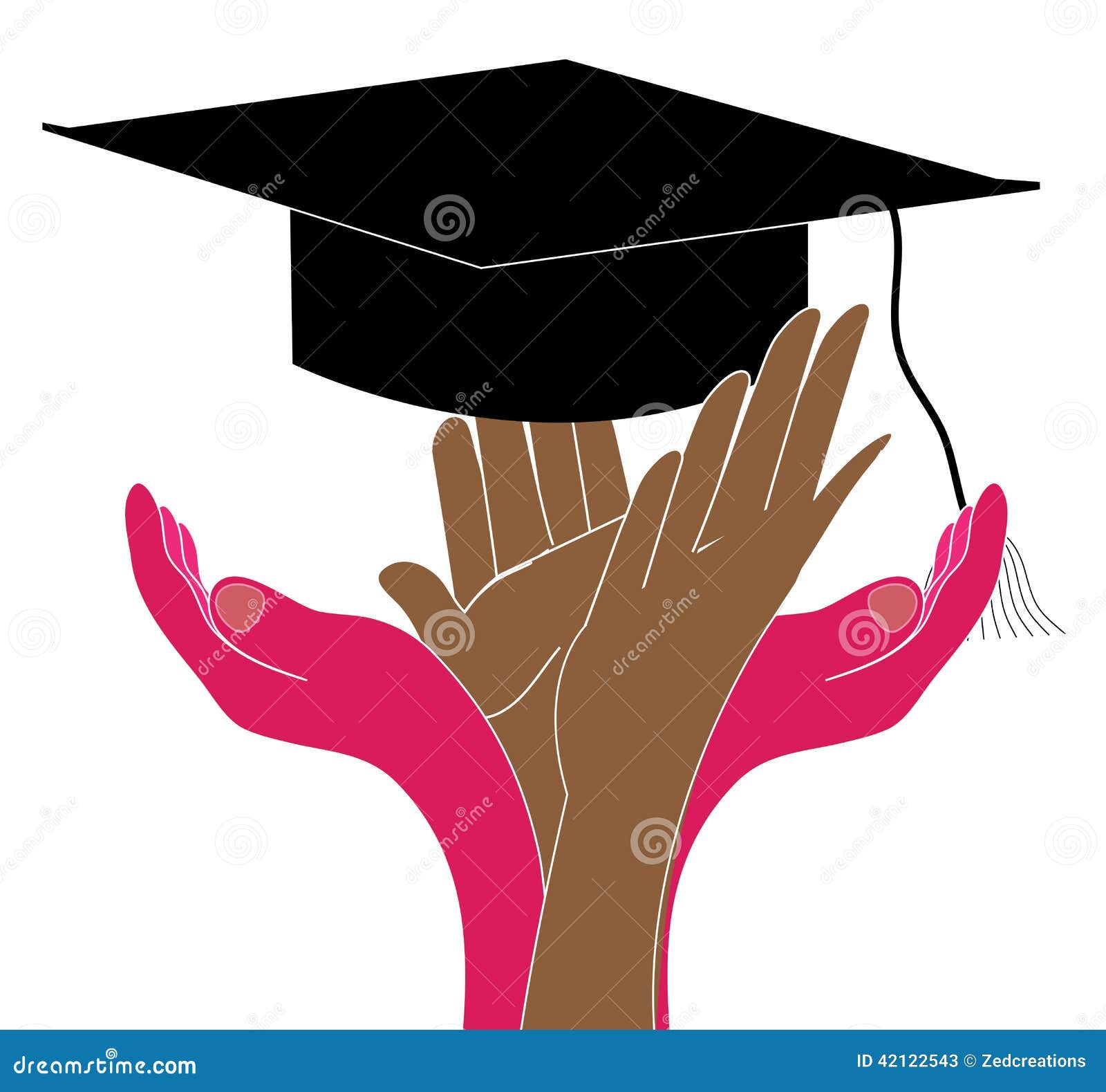 Graduation stock vector. Illustration of clip, abstract - 42122543