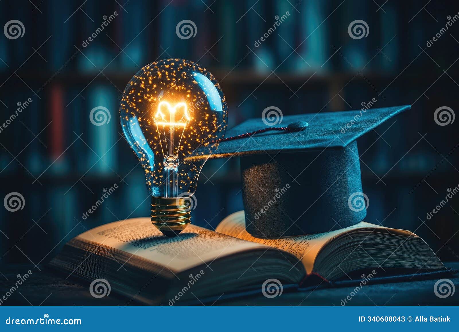 Graduation Journey: Graduate’s Hat Resting on an Open Book, Symbolizing ...