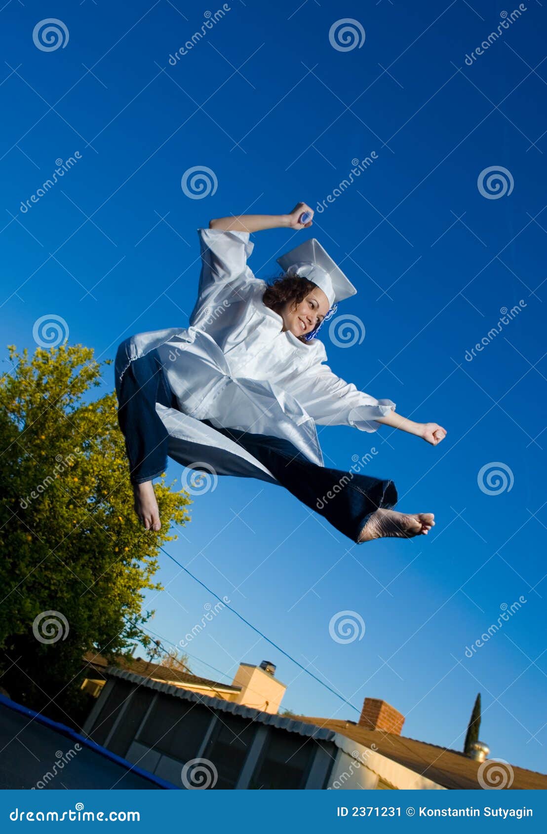 Graduation jump stock image. Image of high, exercise, joyful - 2371231