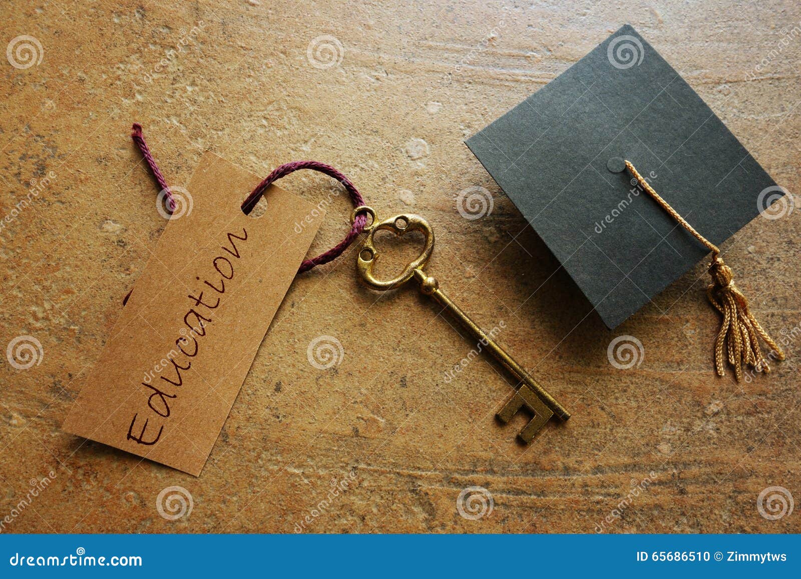 Graduation key to success stock photo. Image of board - 65686510
