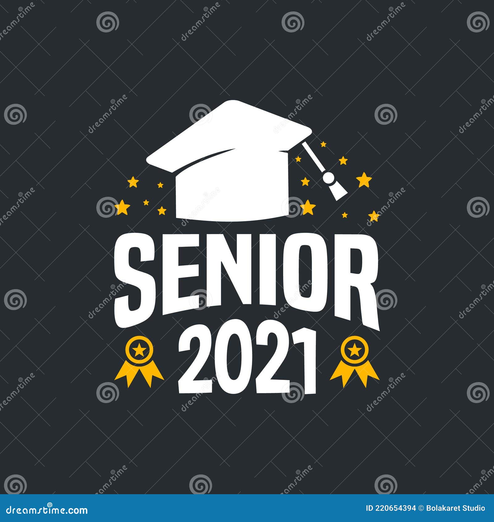 Graduation 2021 Lettering Quotes Typography Design Stock Vector ...