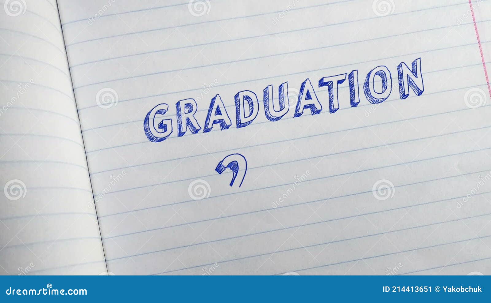 Graduation 2021. Lettering in a School Notebook Stock Video - Video of ...