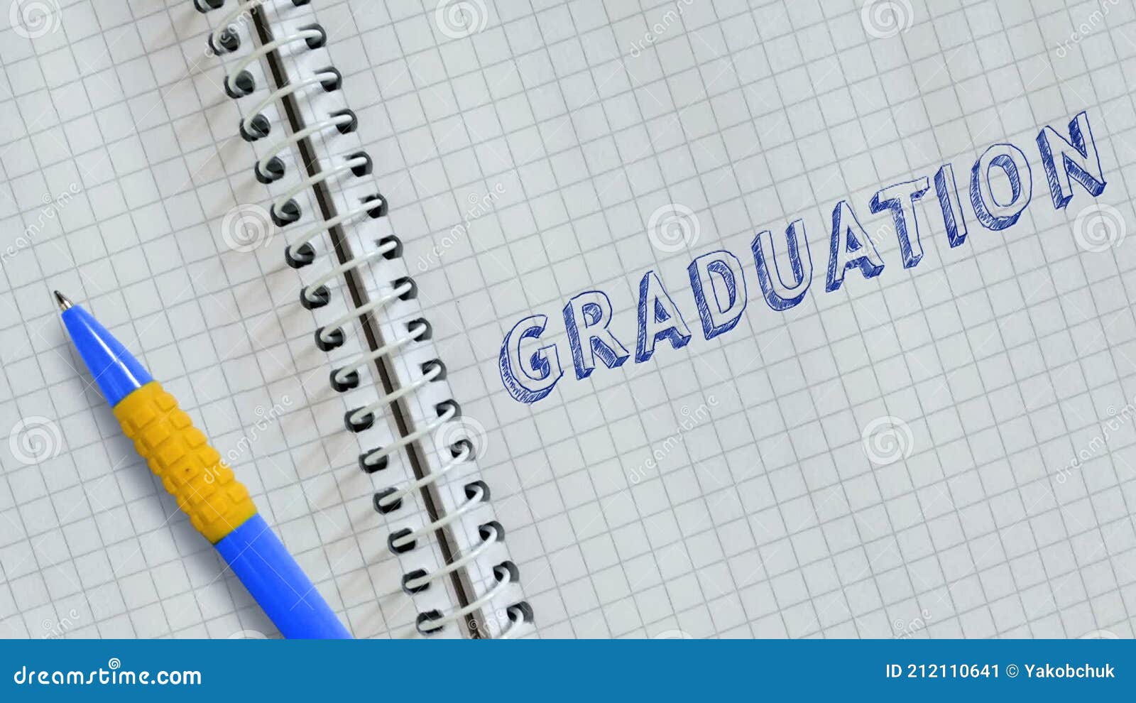Graduation. Lettering in a School Notebook Stock Video - Video of ...