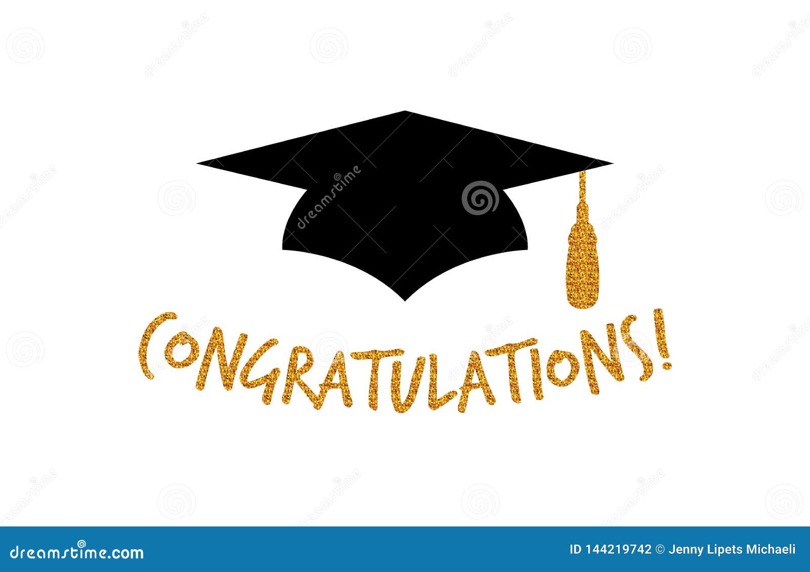 Graduation Logo Design with Congratulations Greeting- Vector Stock ...