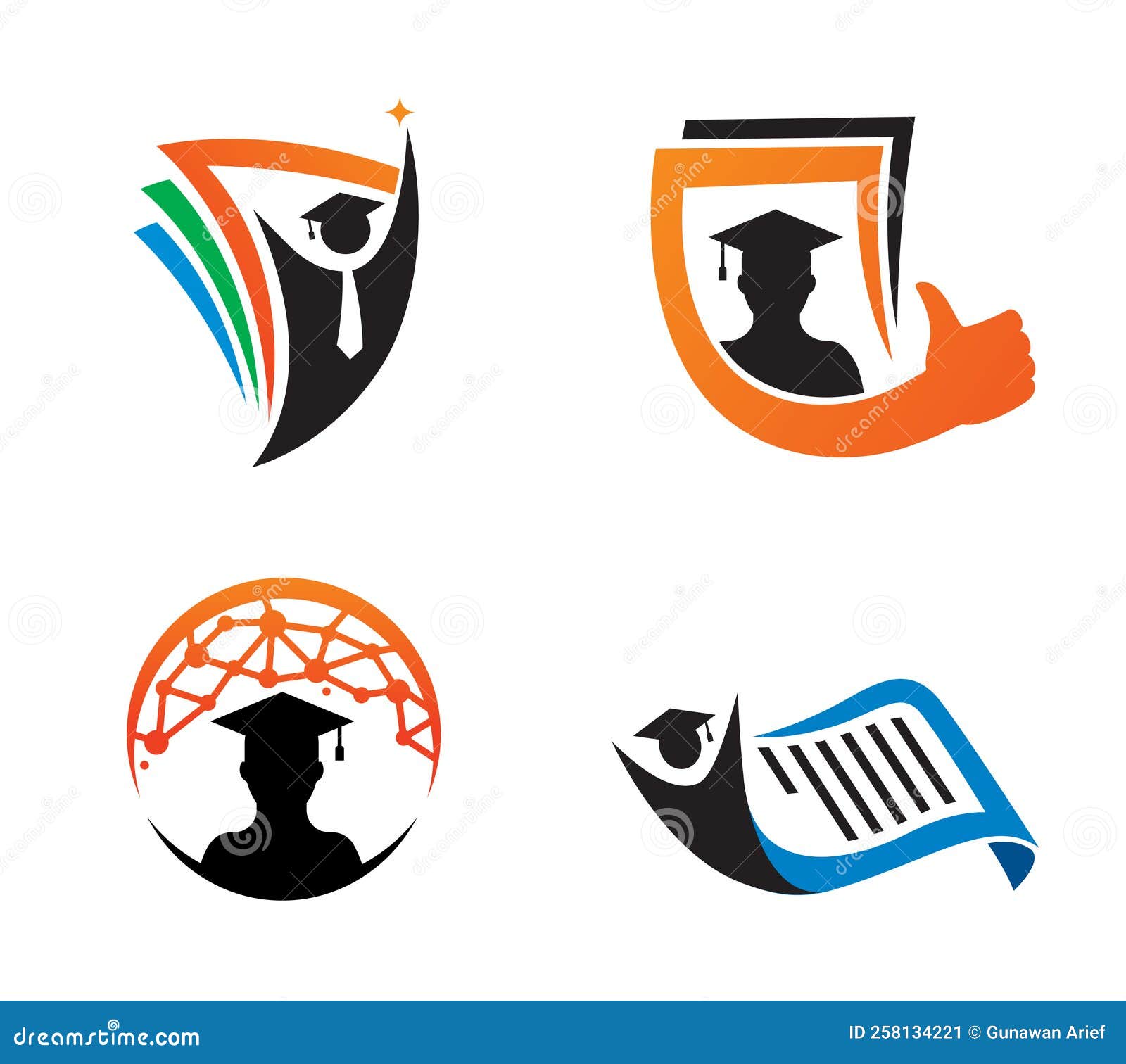 Graduation Logo or Icon Template Design Stock Vector - Illustration of ...
