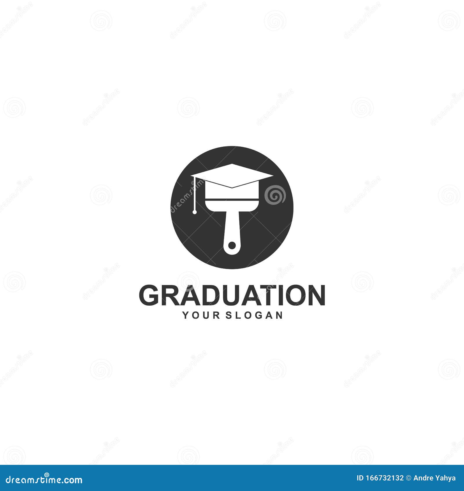 Graduation logo template stock illustration. Illustration of knowledge ...