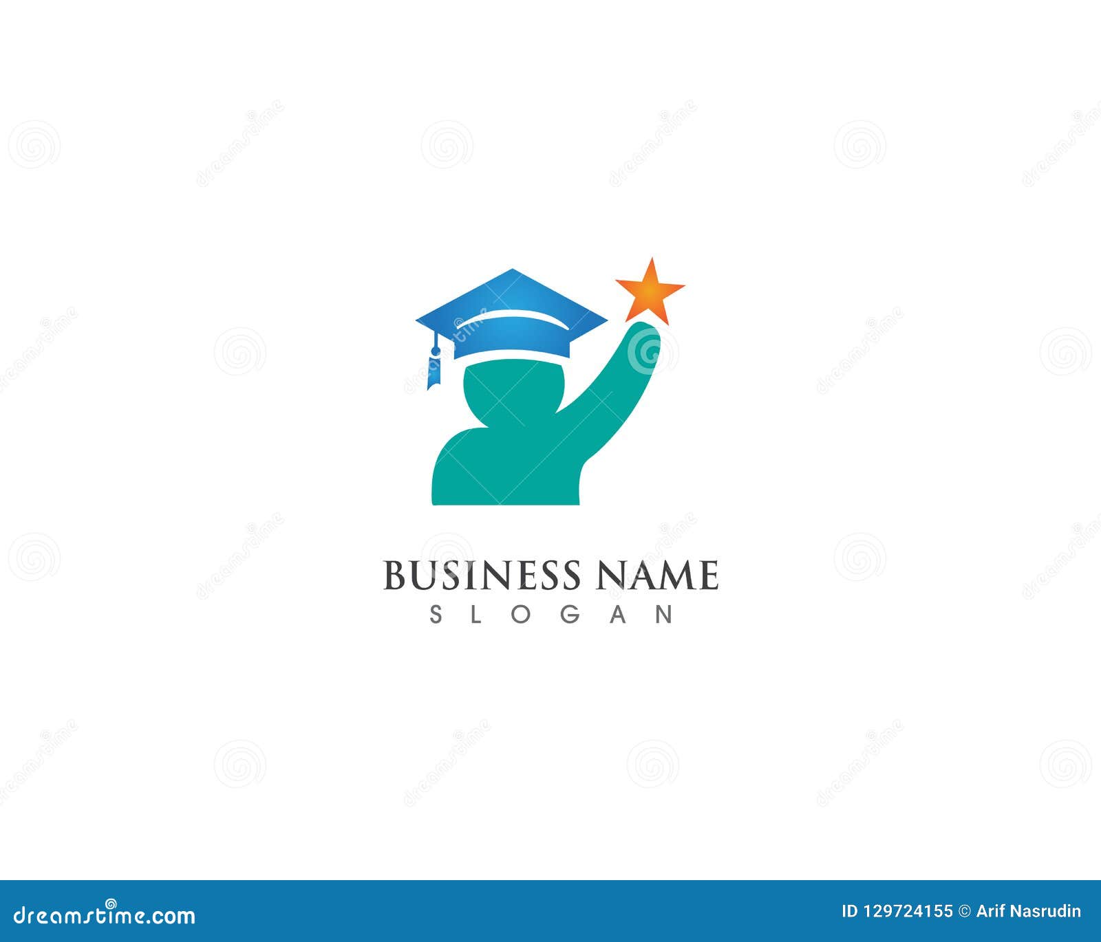 Graduation Logo and Vector Education Stock Illustration - Illustration ...