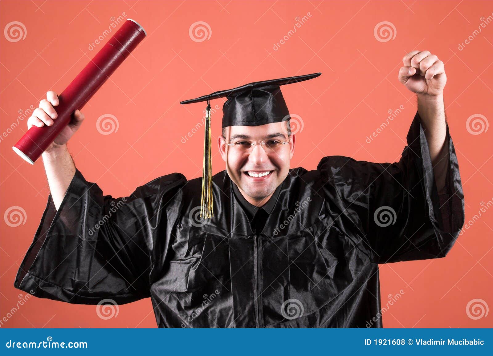 Graduation a man stock photo. Image of happy, education - 1921608