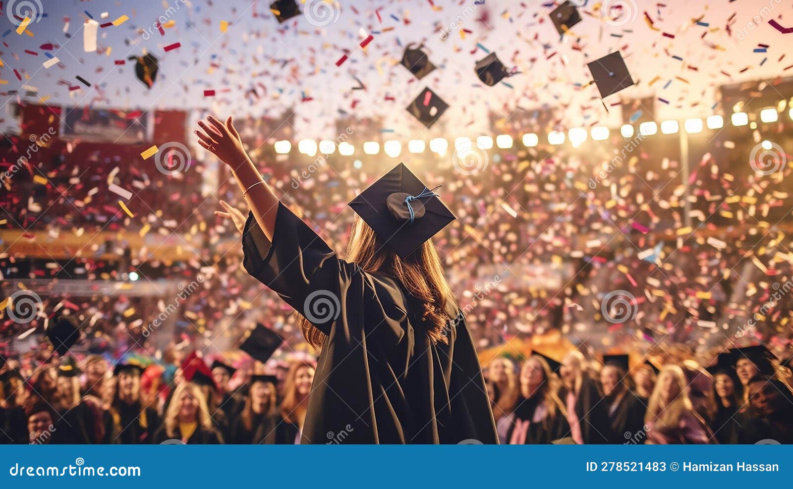 Graduation Marks the End of a Student Formal Education Stock ...