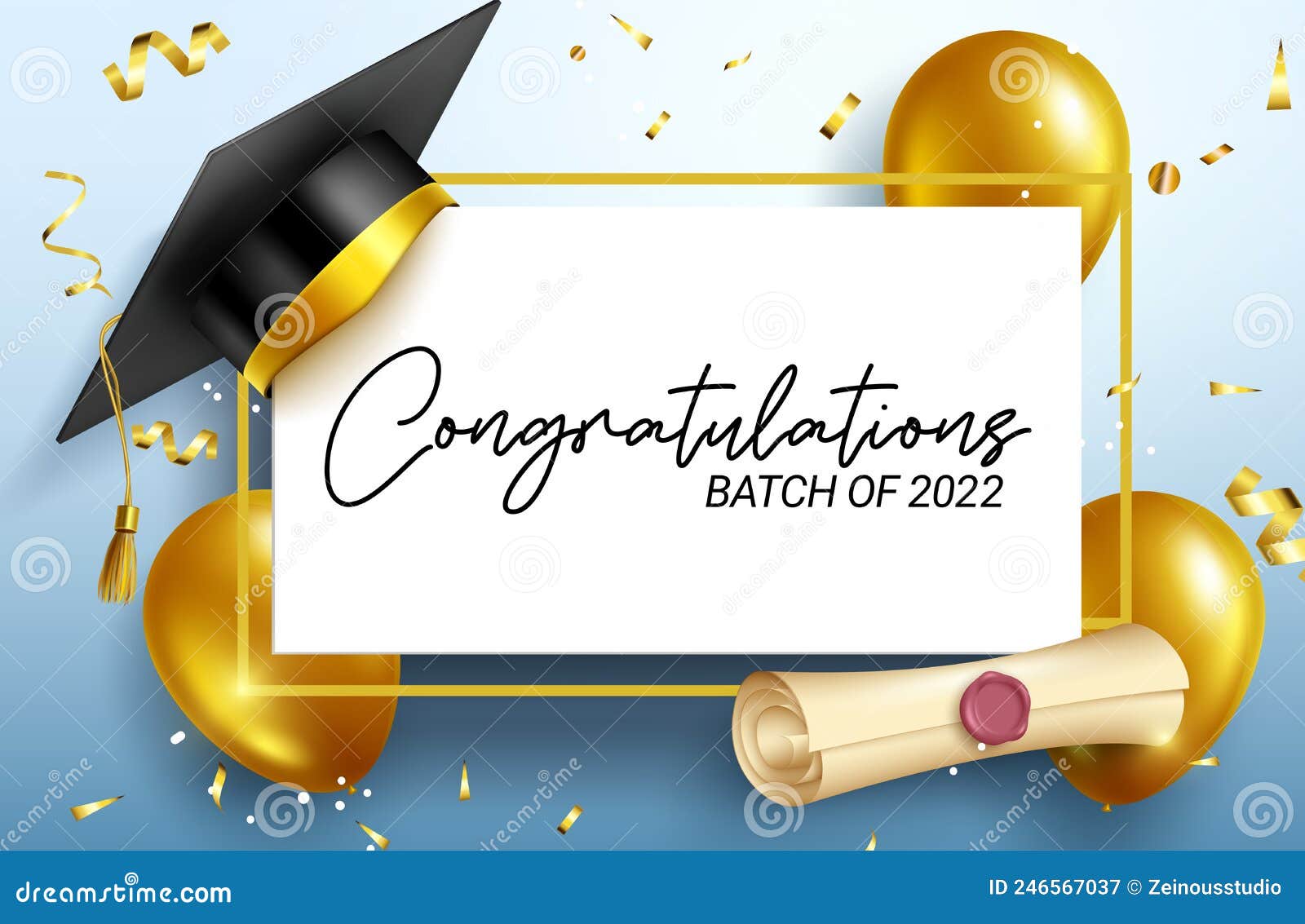 Graduation Messages Vector Template Design. Congratulations Batch of ...