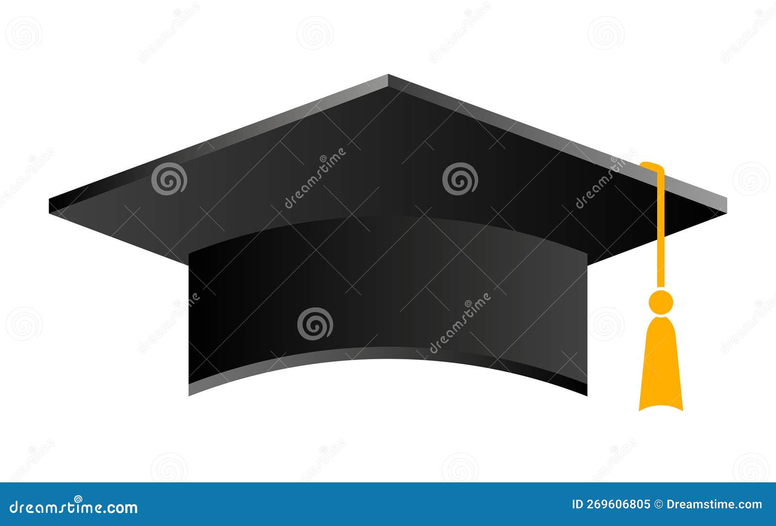 Graduation, Mortarboard Hat With Book. Vector Logo Icon Template ...