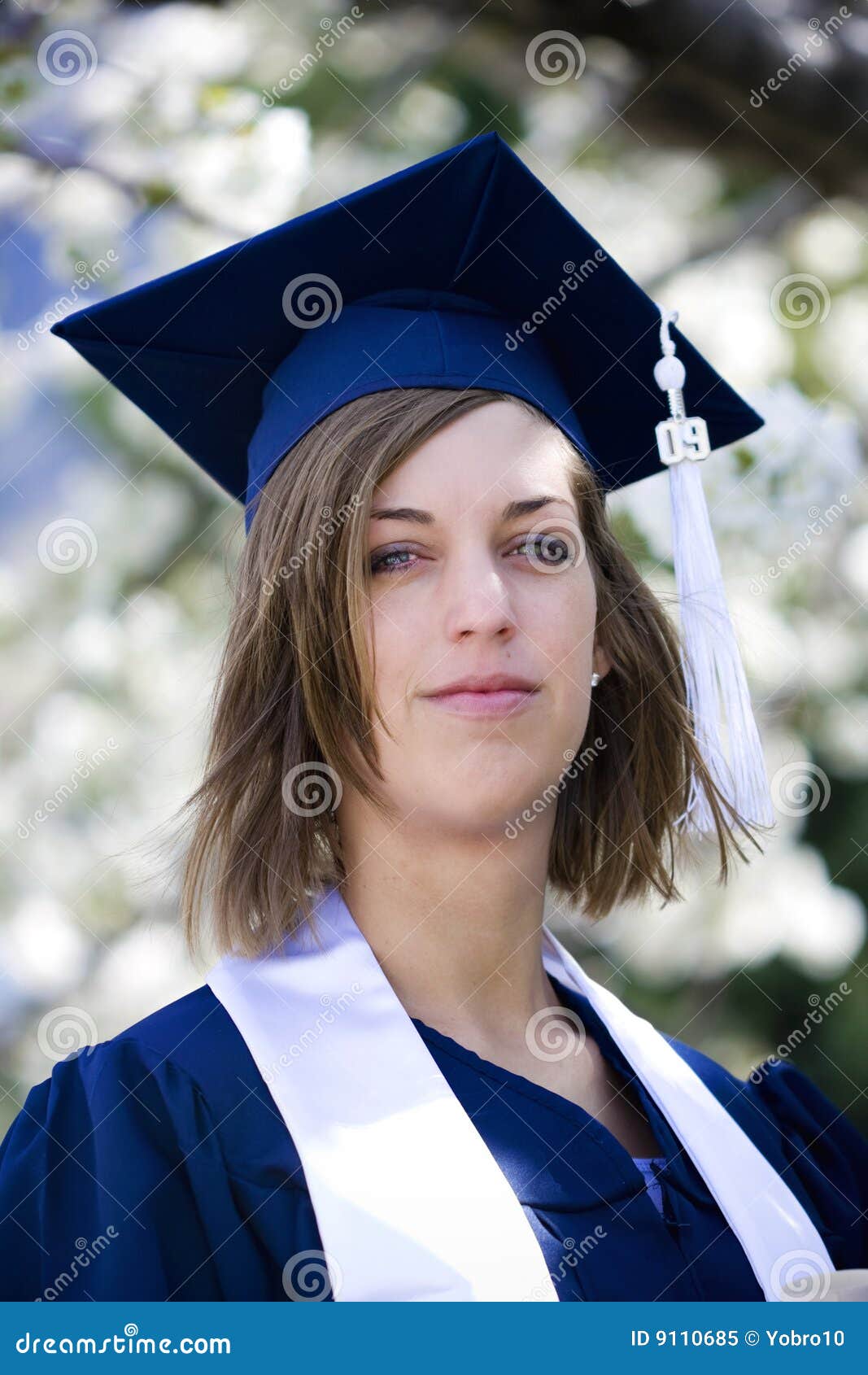 Graduation Portrait stock image. Image of female, learn - 9110685