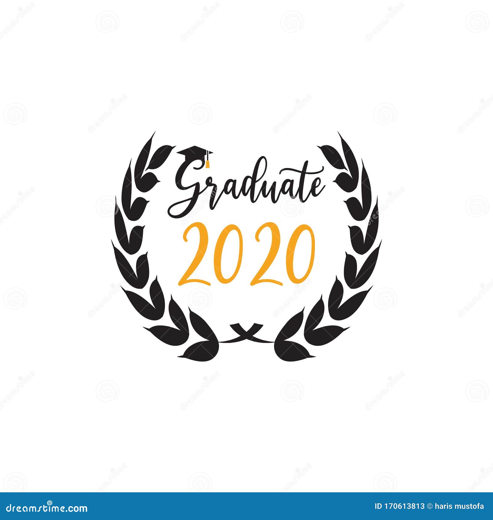 Graduation Quote Lettering Typography Stock Vector - Illustration of ...