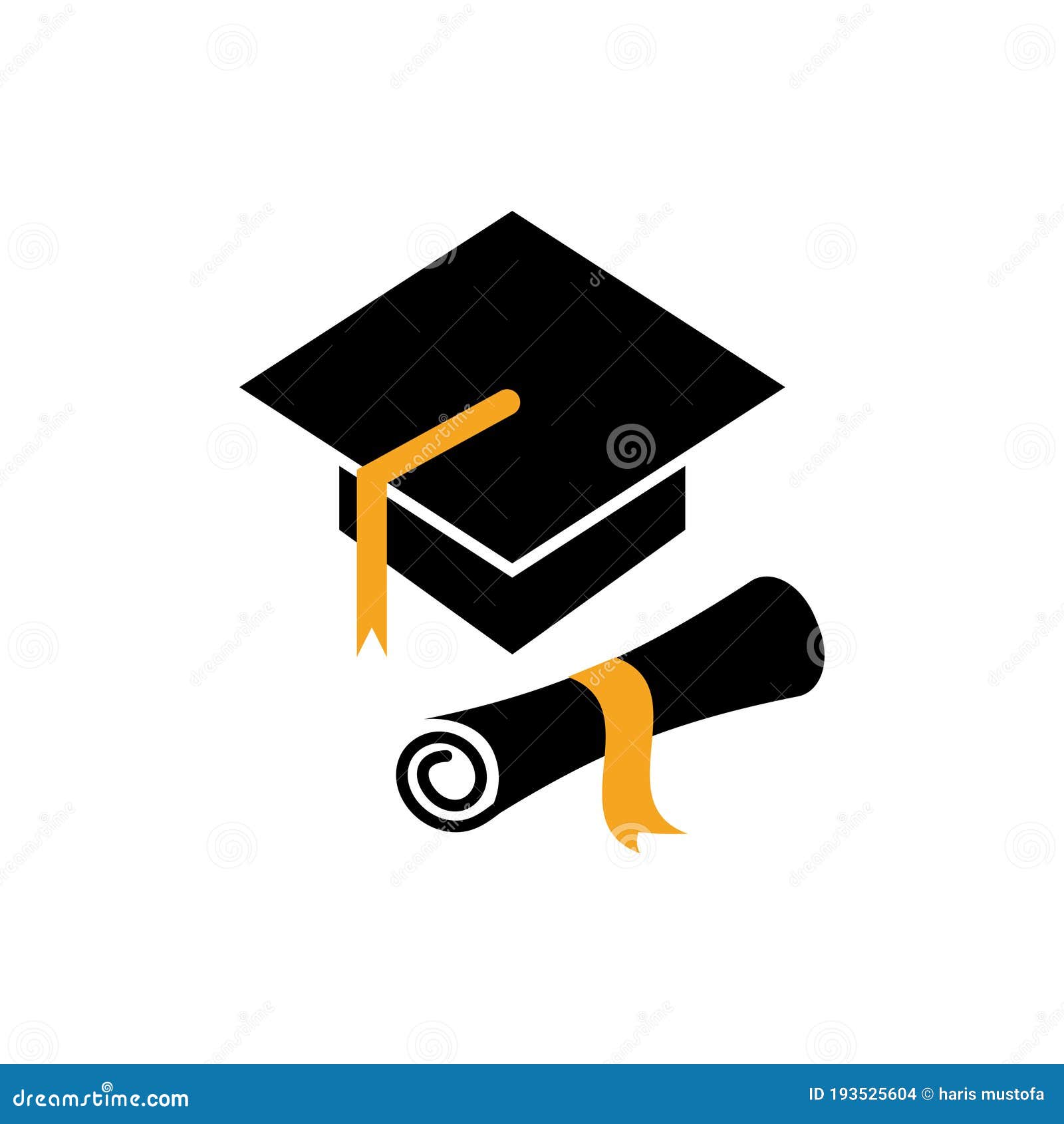 Graduation School Icon Design Template Vector Isolated Stock ...