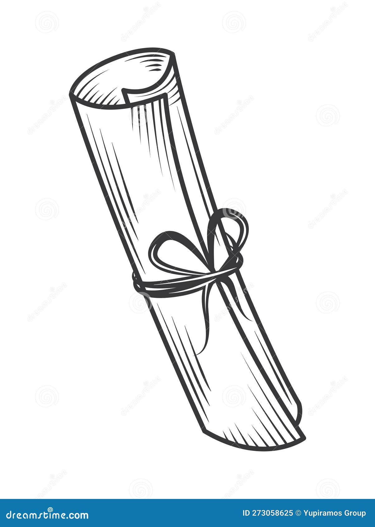 Graduation Scroll Certificate Stock Vector - Illustration of ribbon ...