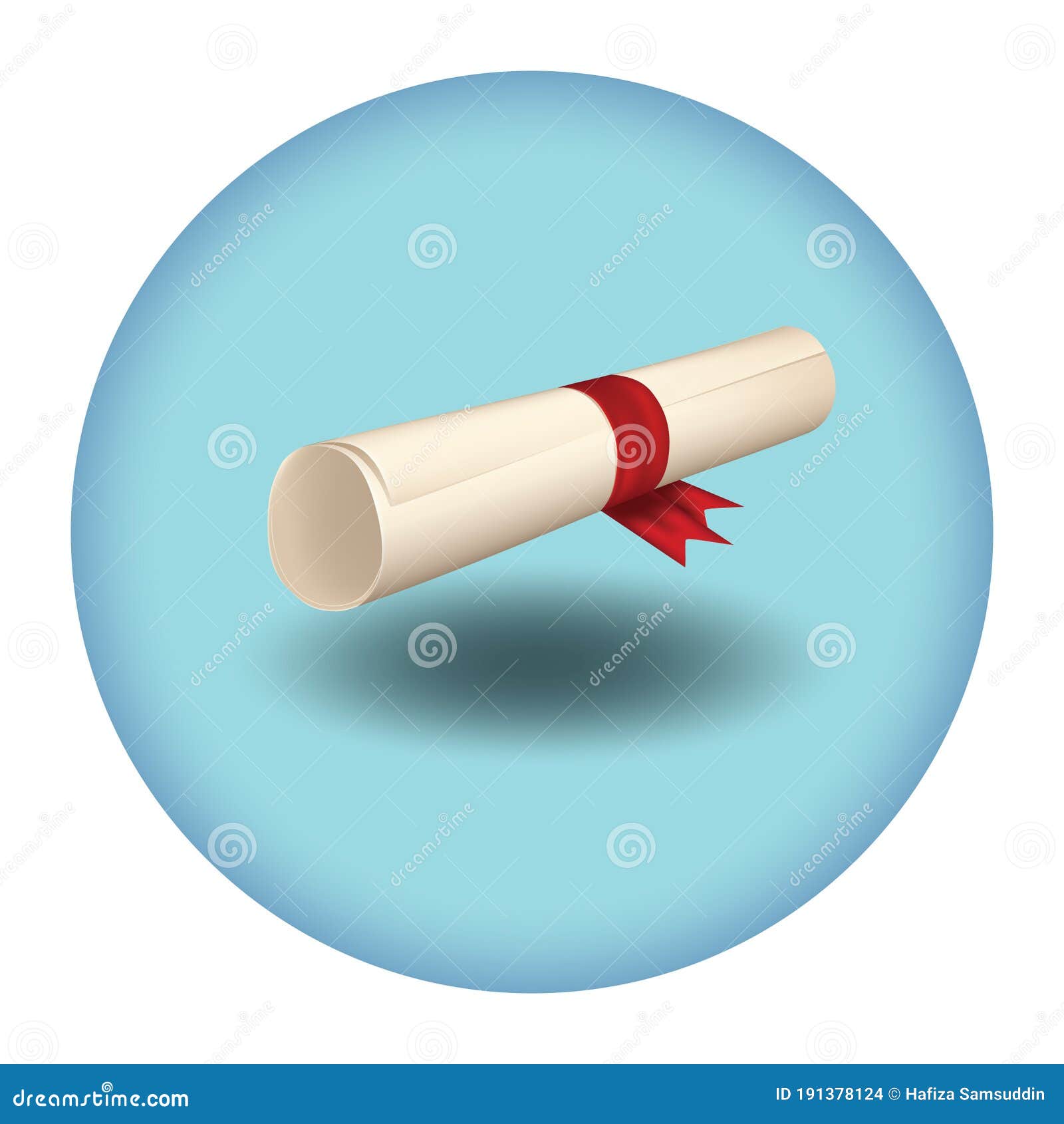 Graduation Scroll. Vector Illustration Decorative Design Stock Vector ...