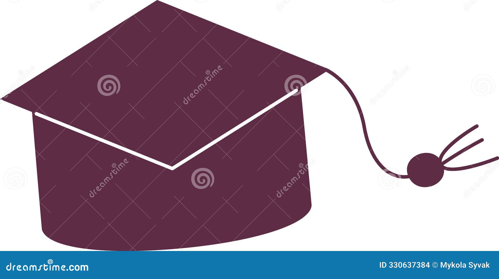 Graduation Square Hat stock illustration. Illustration of university ...