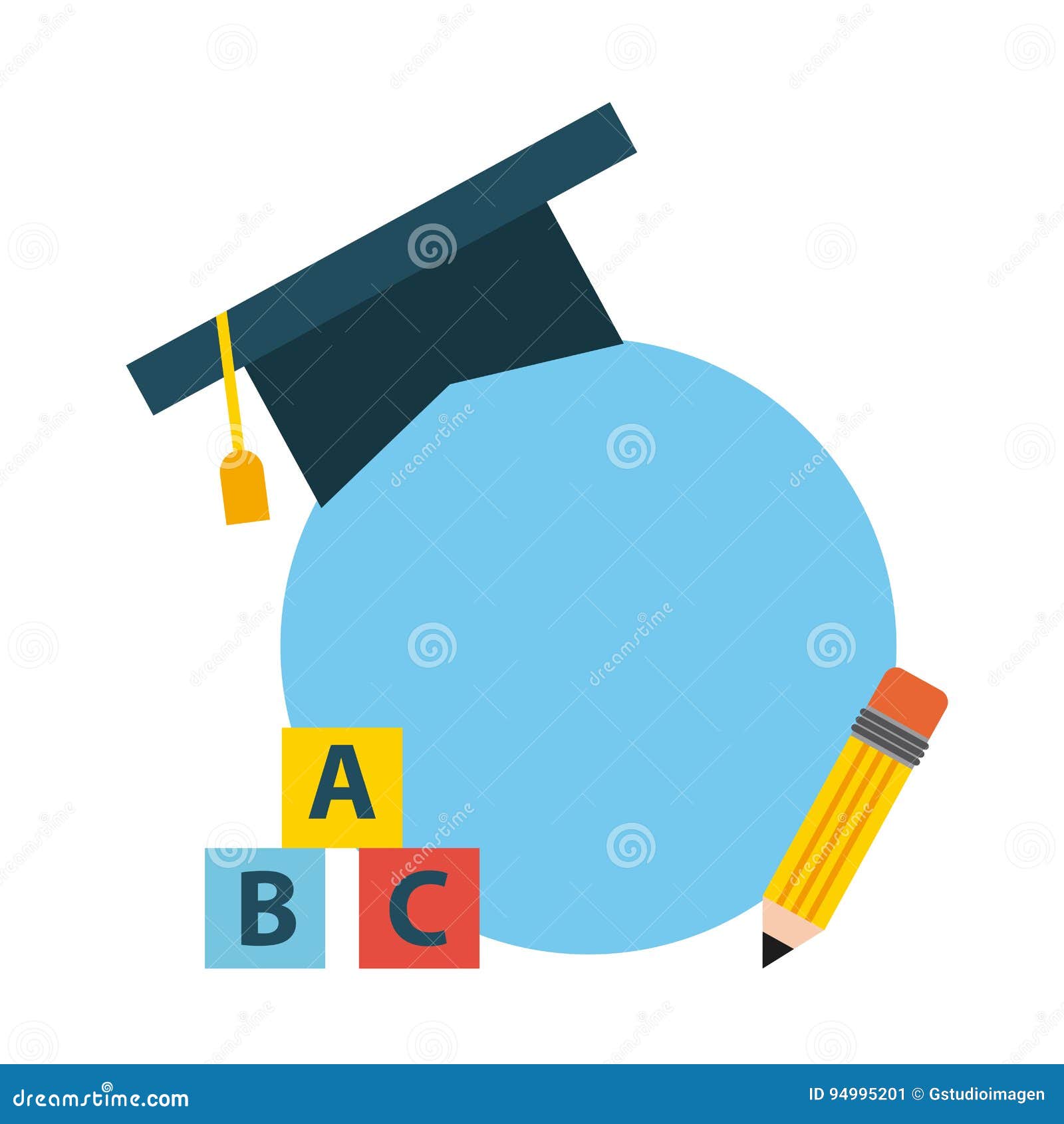 Graduation Stage Celebration Stock Vector - Illustration of flat ...
